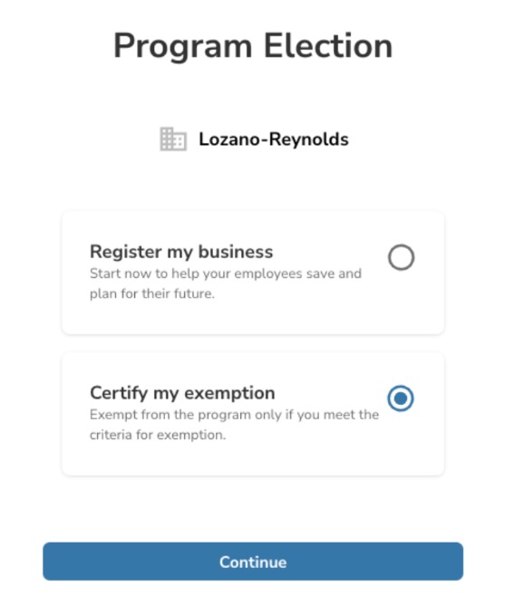 Certify Your Business Exemption From the Program – Nevada Employee ...