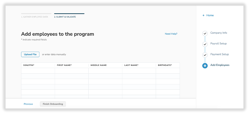 Add Employees – Nevada Employee Savings Trust
